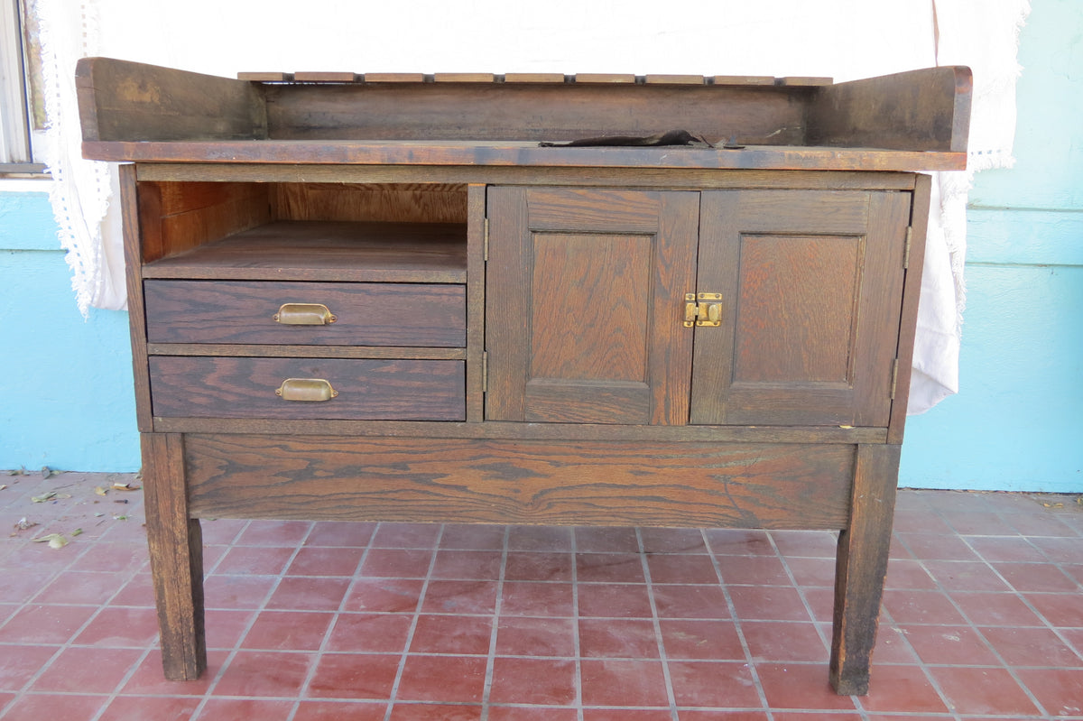 1937 Wood USPS Mail Postal Sorting Table From A Texas Post Office By F ...